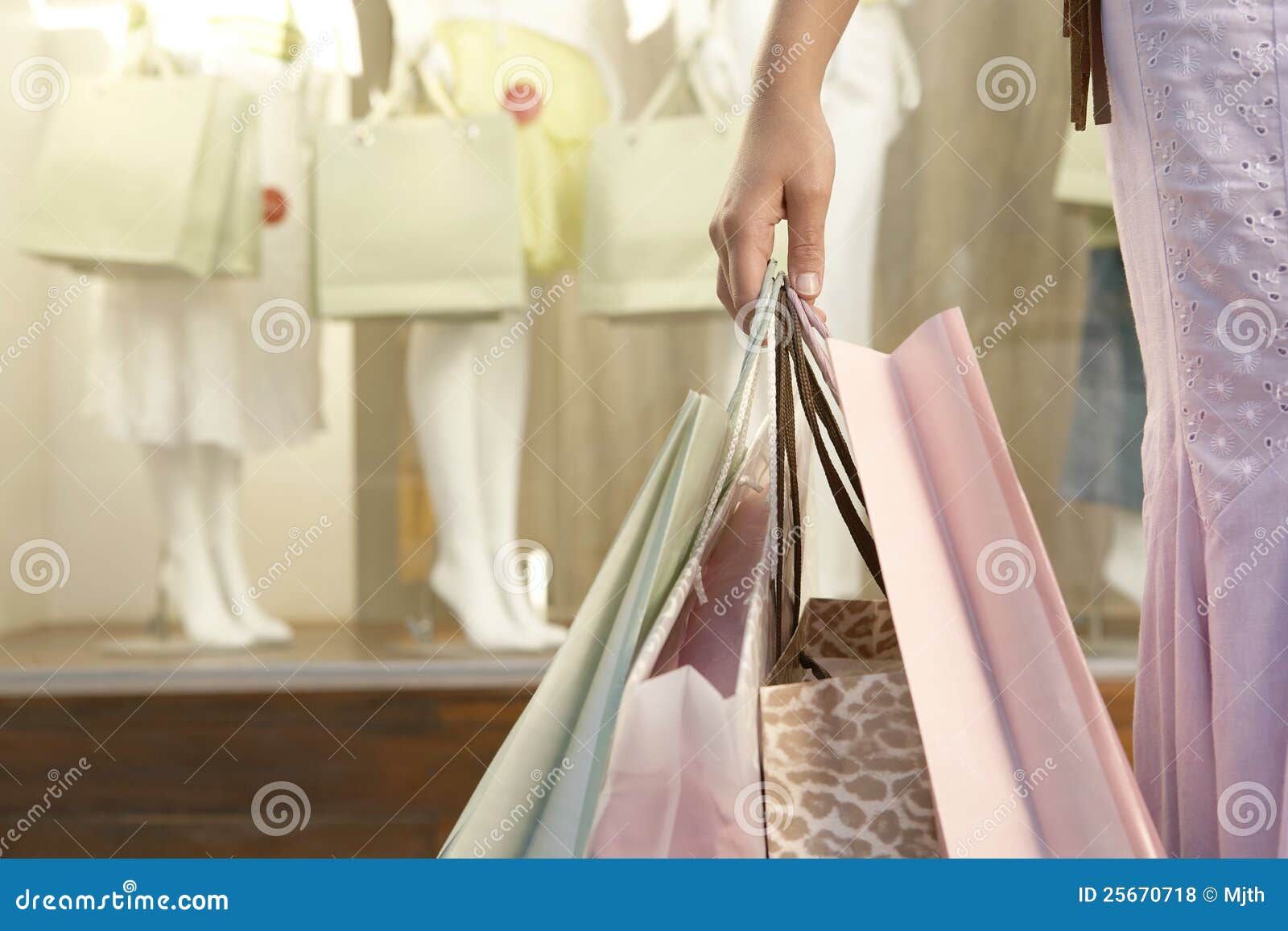 Hand Holding Bags stock photo. Image of city, exterior - 25670718