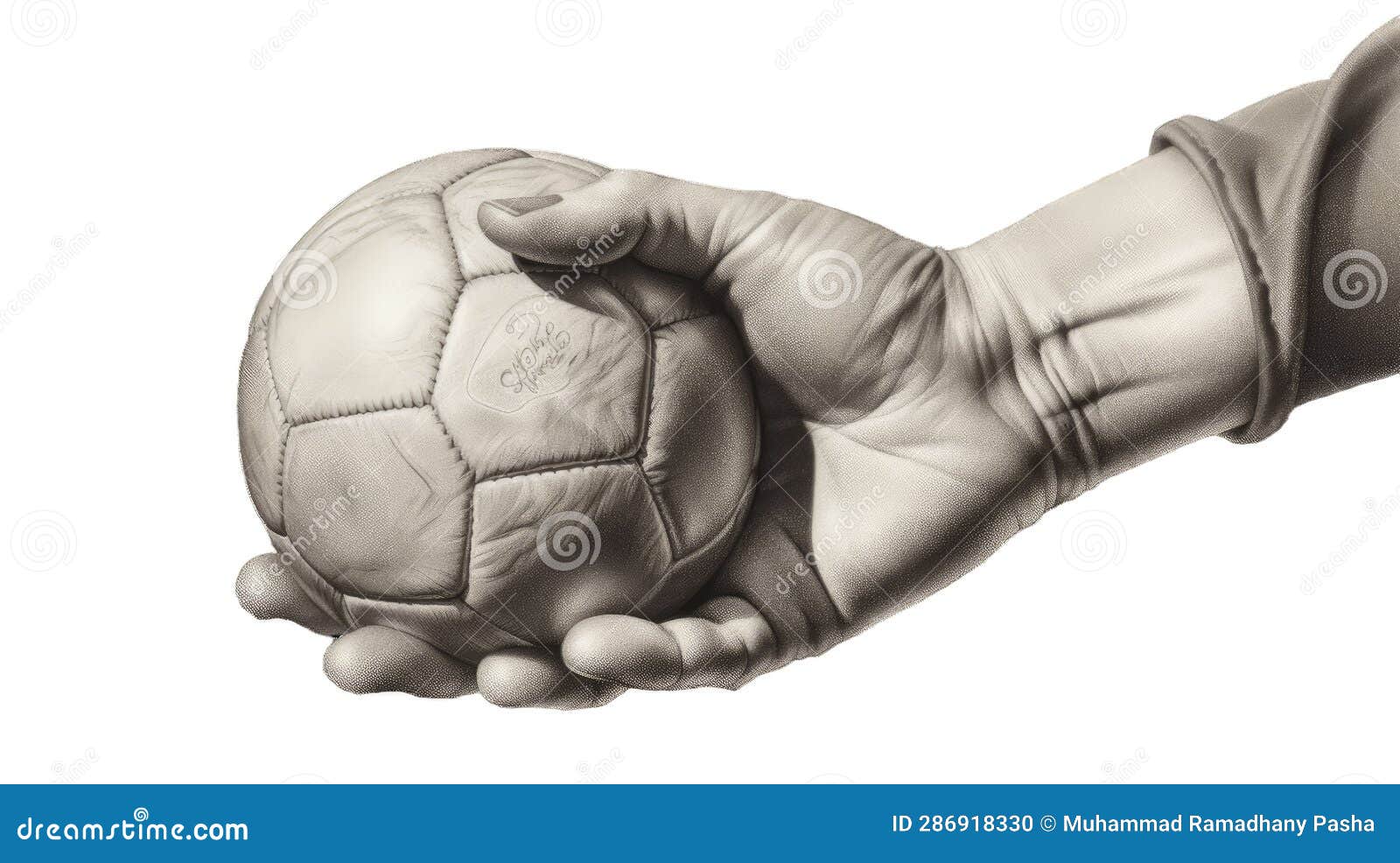 Hand Holding a Ball Isolated on Transparent Background Stock ...