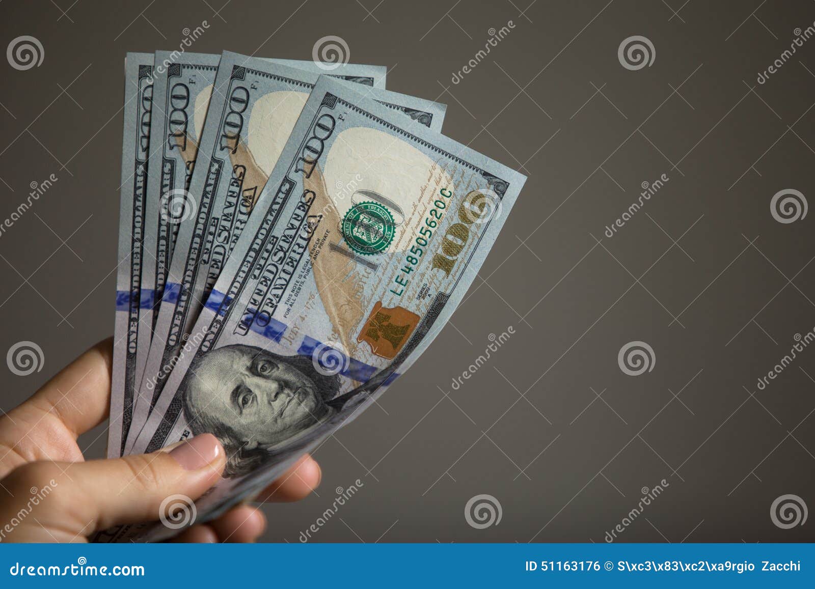 Hand holding banknotes. stock photo. Image of concepts - 51163176