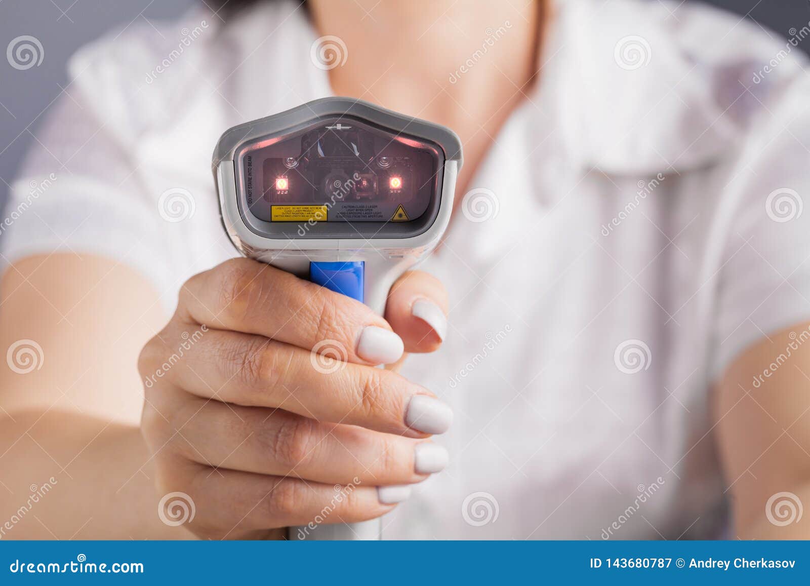 Barcode Scanning. Reader Laser Scanner For Warehouse. Retail Label ...