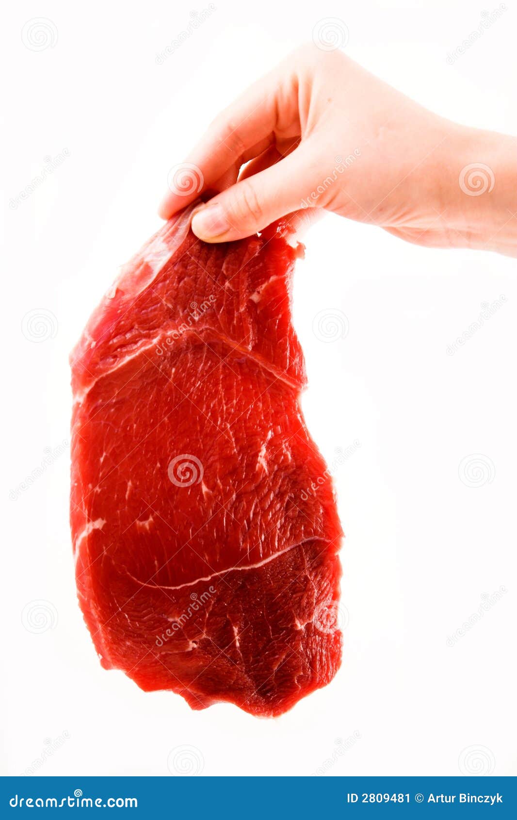 Hand holding beef steak stock image. Image of meal, tasty - 2809481