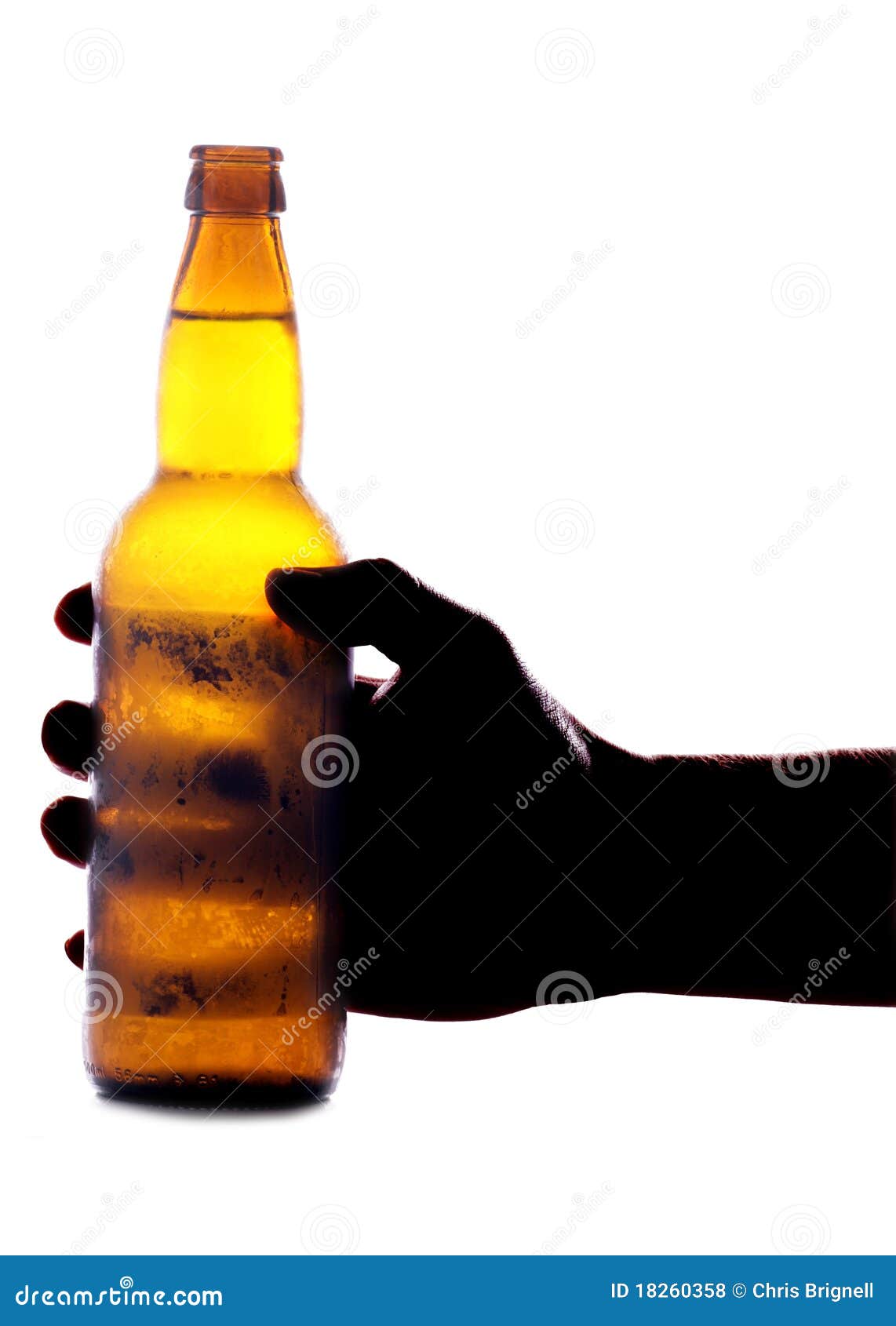 Hand holding beer bottle stock photo. Image of alcoholic - 18260358
