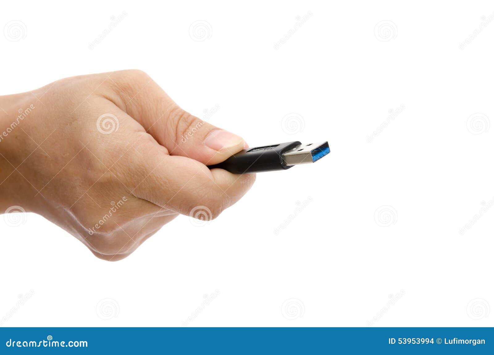 Hand Holding Black USB Data Storage Stock Photo - Image of business ...
