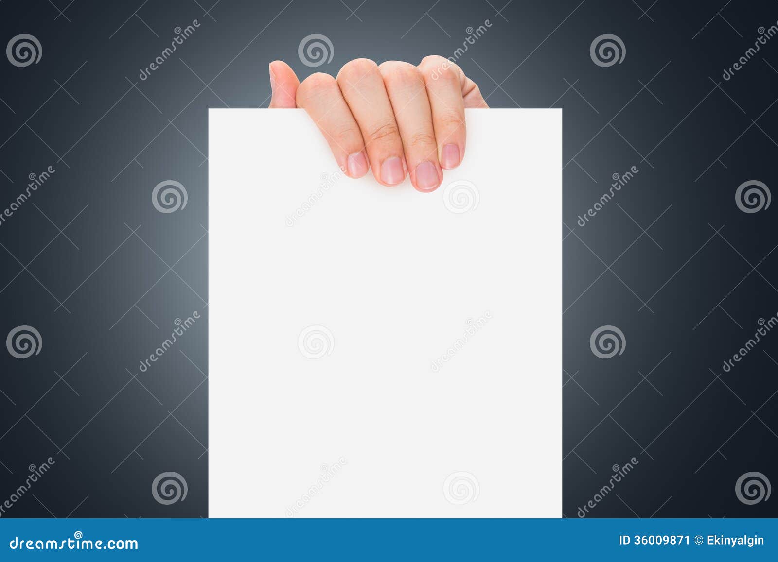 Hand Holding Blank Board stock image. Image of board - 36009871