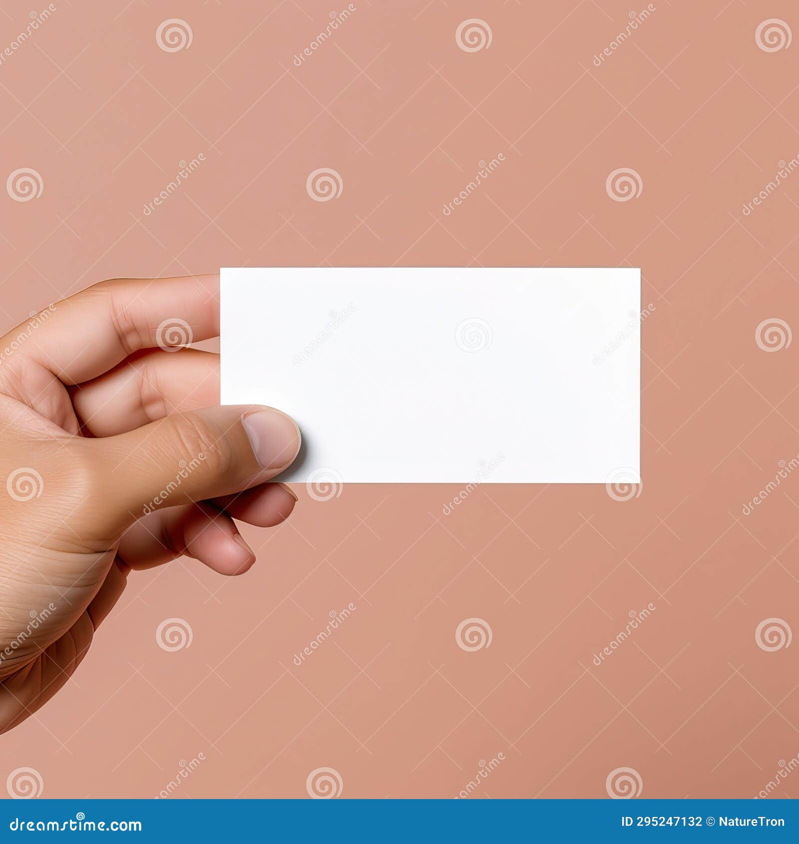 Card in Hand Card Hand Holding Blank Card Stock Illustration ...