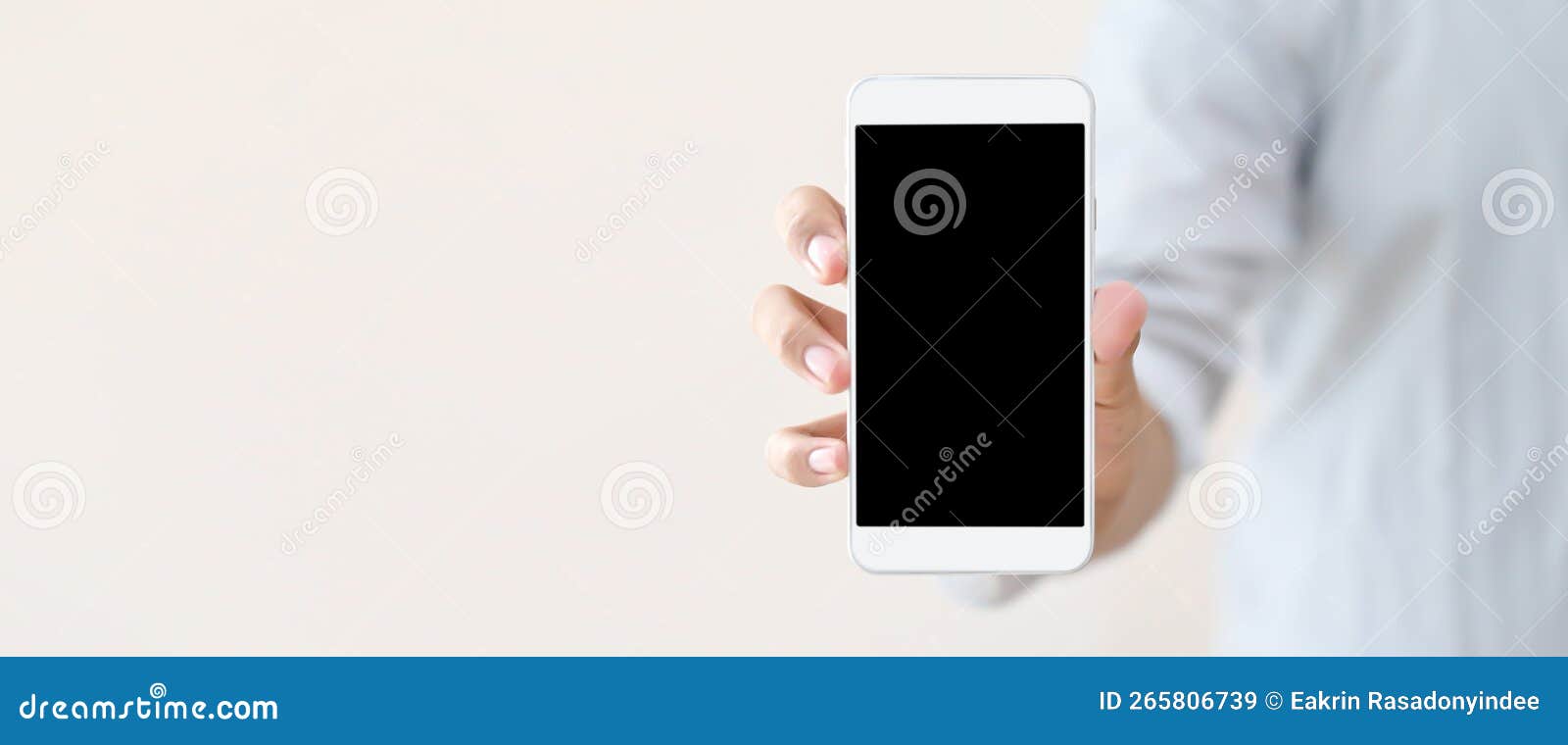 Hand Holding Blank Screen Phone Stock Image - Image of network, cell ...