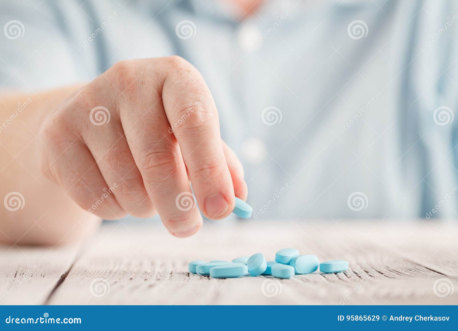 Hand Holding a Blue Pill Close Up Stock Image - Image of dysfunction ...