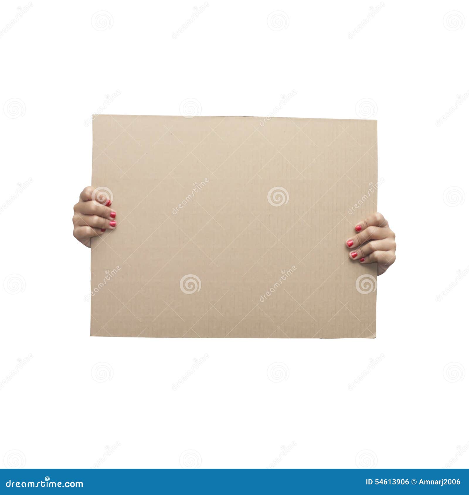 Hand holding a board stock photo. Image of copy, hand - 54613906