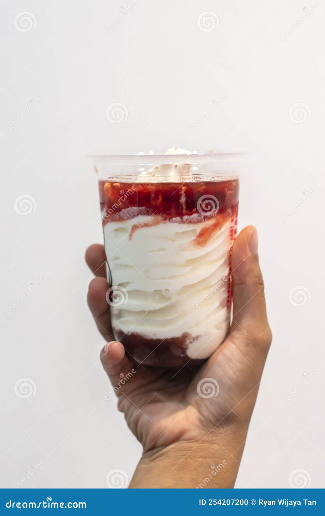 Hand Holding Boba Ice Cream Drink Stock Photo - Image of fruit, shop ...