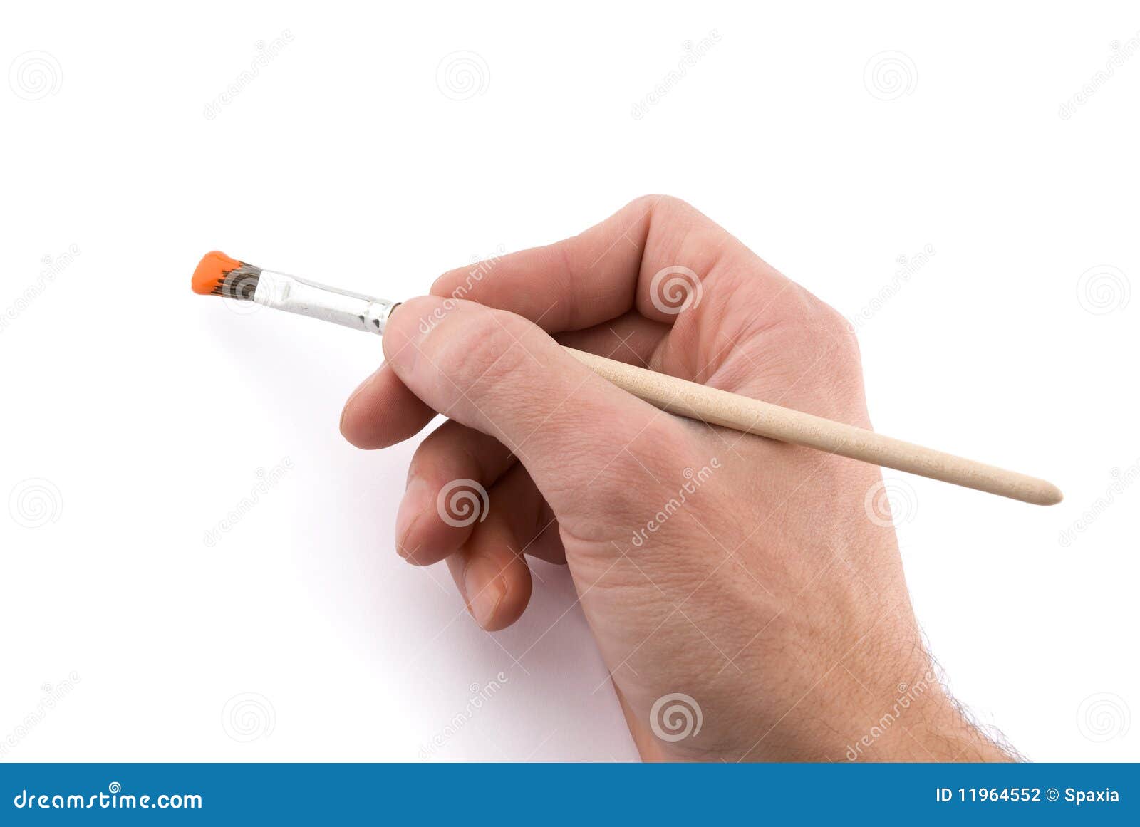 Hand Holding A Brush Stock Photography - Image: 11964552