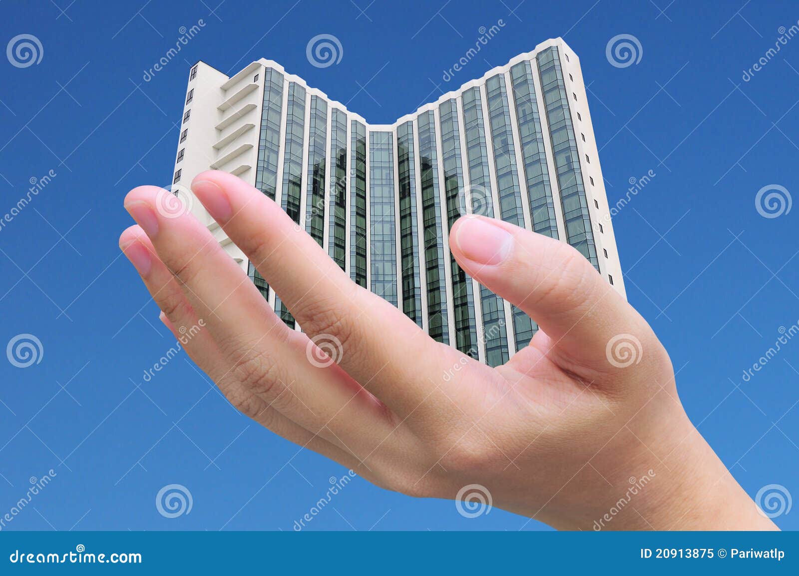 Hand holding building stock image. Image of marketplace - 20913875