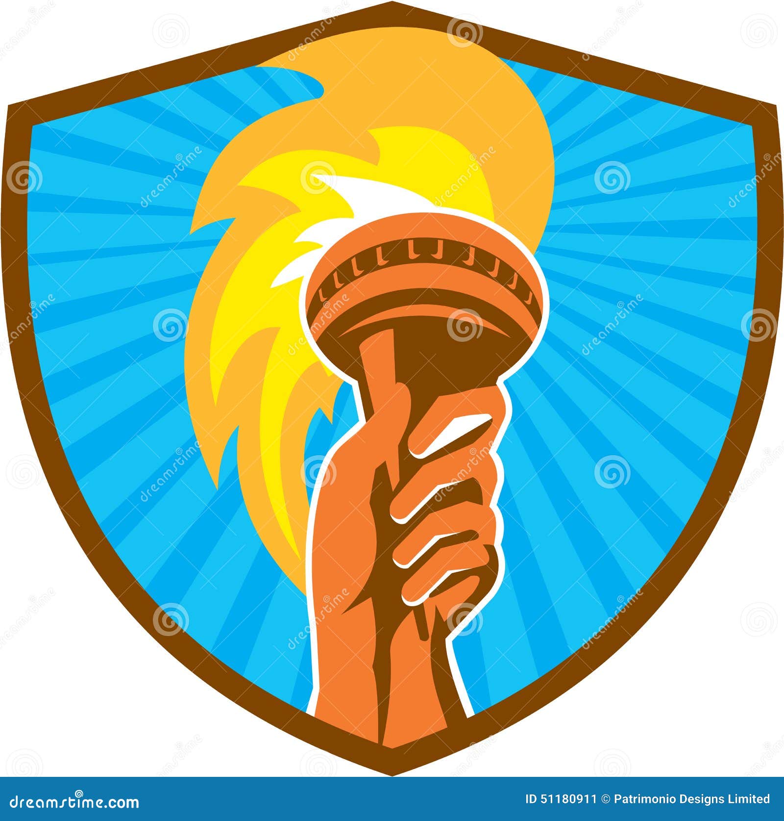 Hand With Flaming Torch Vector Illustration | CartoonDealer.com #3874164 Hand With Flaming Torch Vector Illustration | CartoonDealer.com #3874164