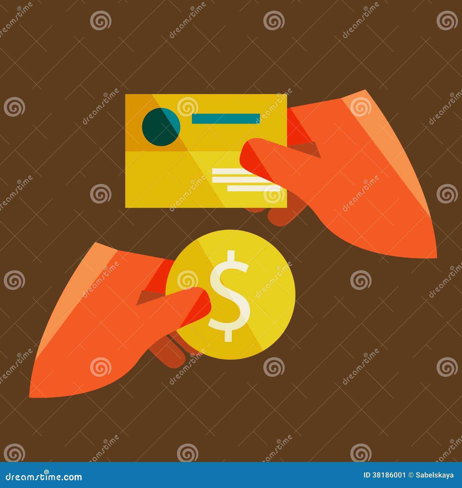 Hand Holding a Business Card Stock Vector - Illustration of glossy ...
