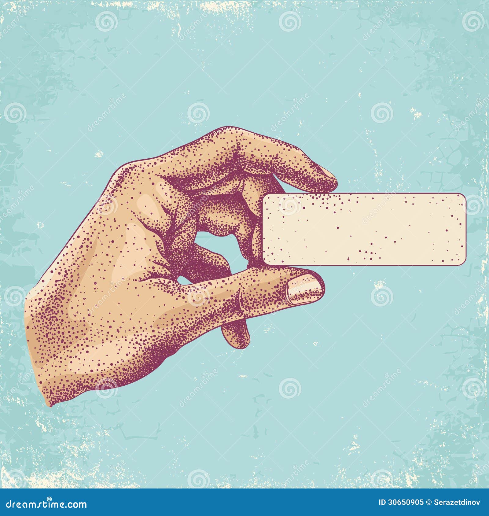 Hand Holding a Business Card Stock Vector - Illustration of holding ...