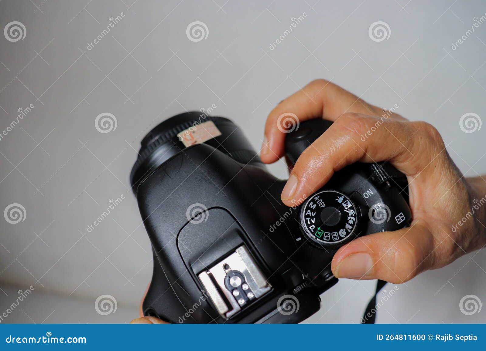 The Hand is Holding the Button on the Camera Stock Photo - Image of ...