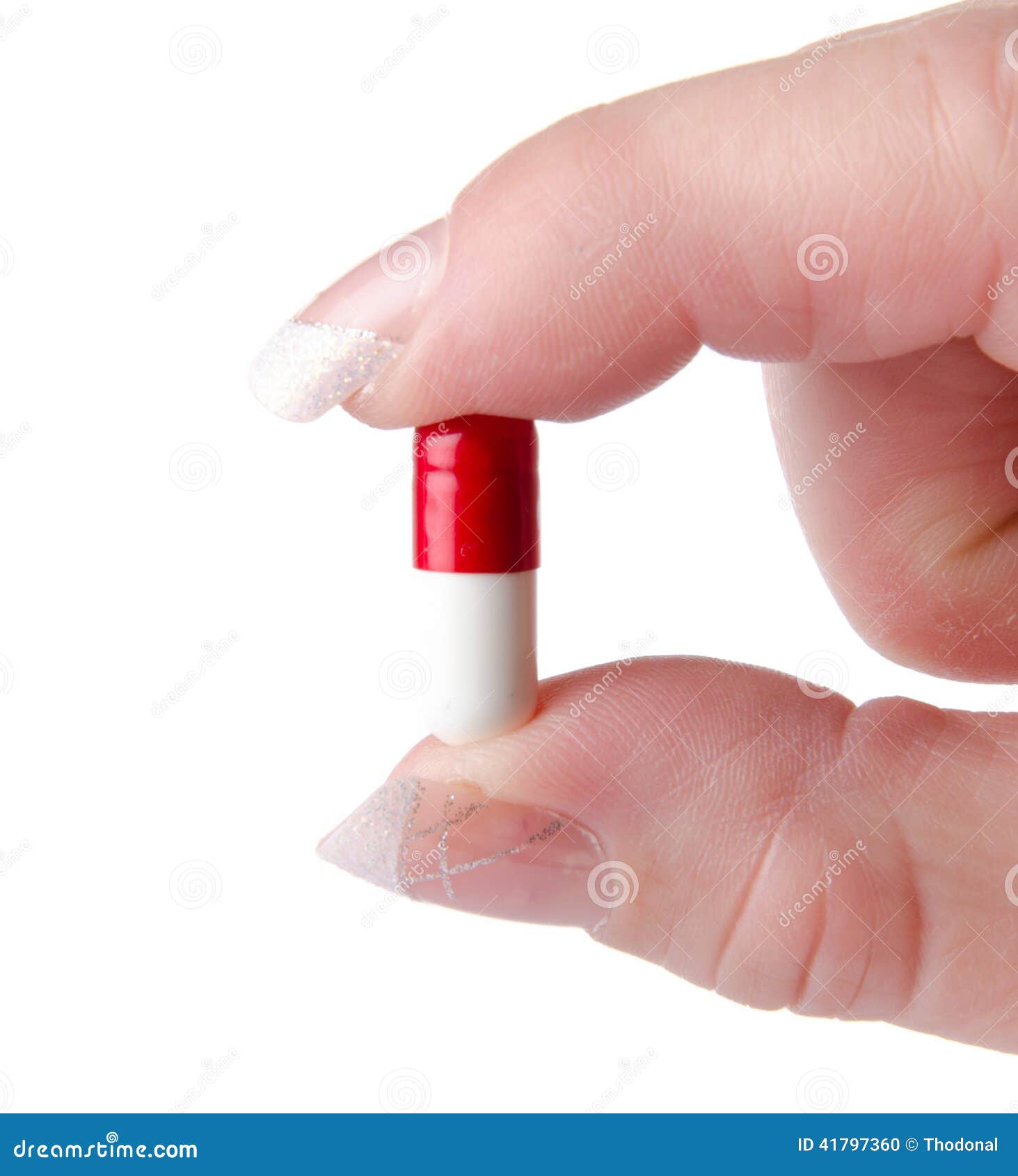 Hand holding a capsule stock photo. Image of drugs, health - 41797360