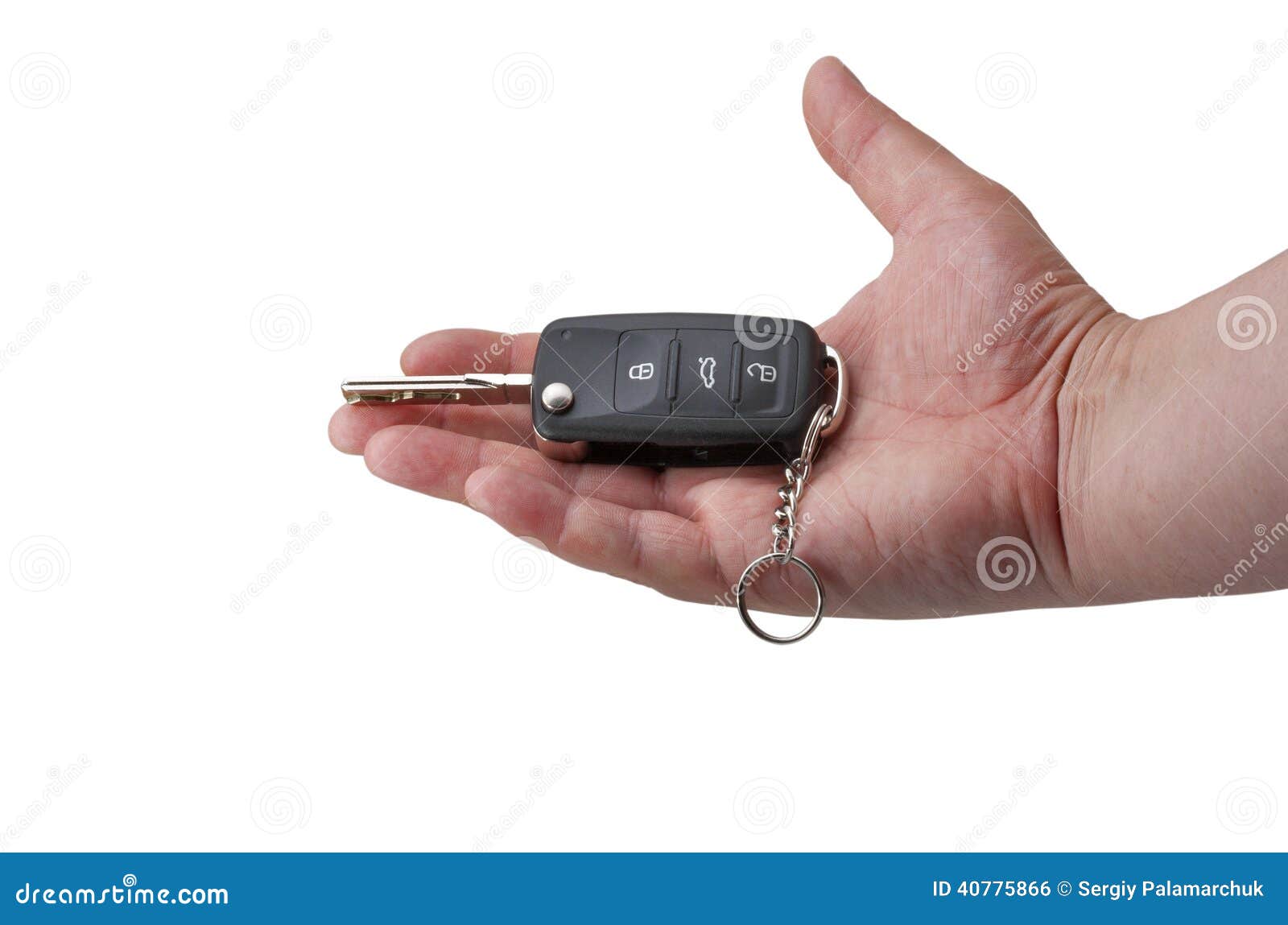 Hand Holding Car Key stock photo. Image of horizontal - 40775866