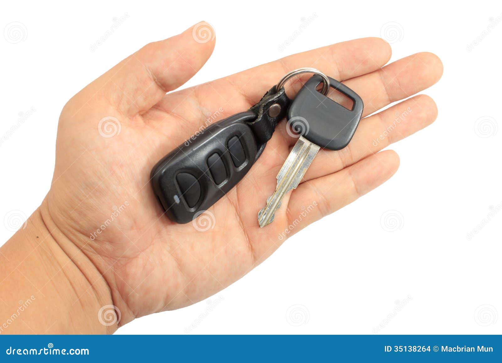 Hand holding car keys stock photo. Image of adult, isolated - 35138264