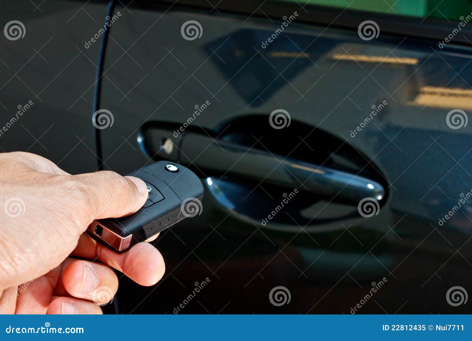 A Hand Holding Car S Remote Control Stock Image - Image of grey, open ...