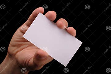 Hand holding card stock photo. Image of blanksign, healthy - 1123268