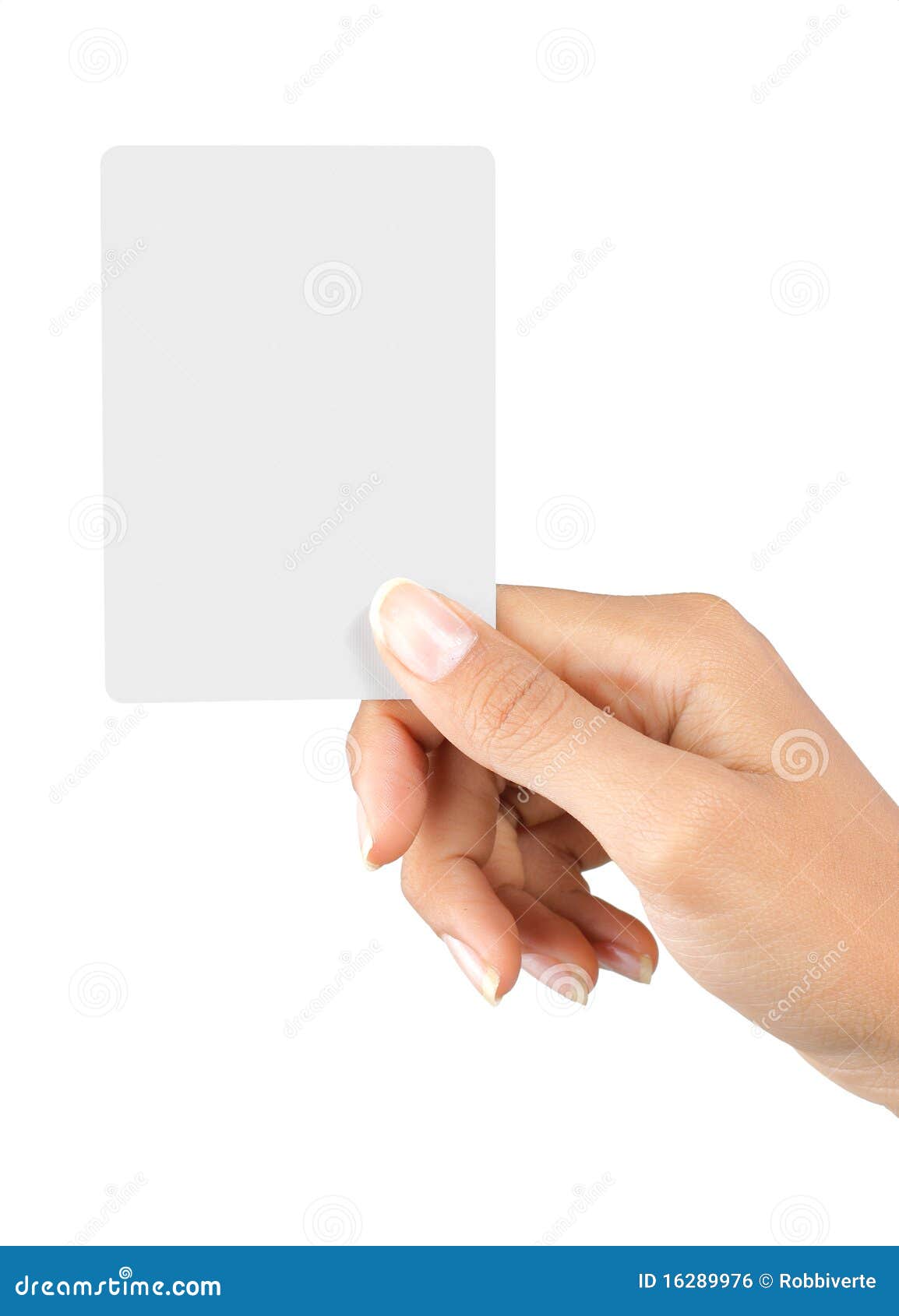 Hand holding a card stock photo. Image of expertise, advertisement ...