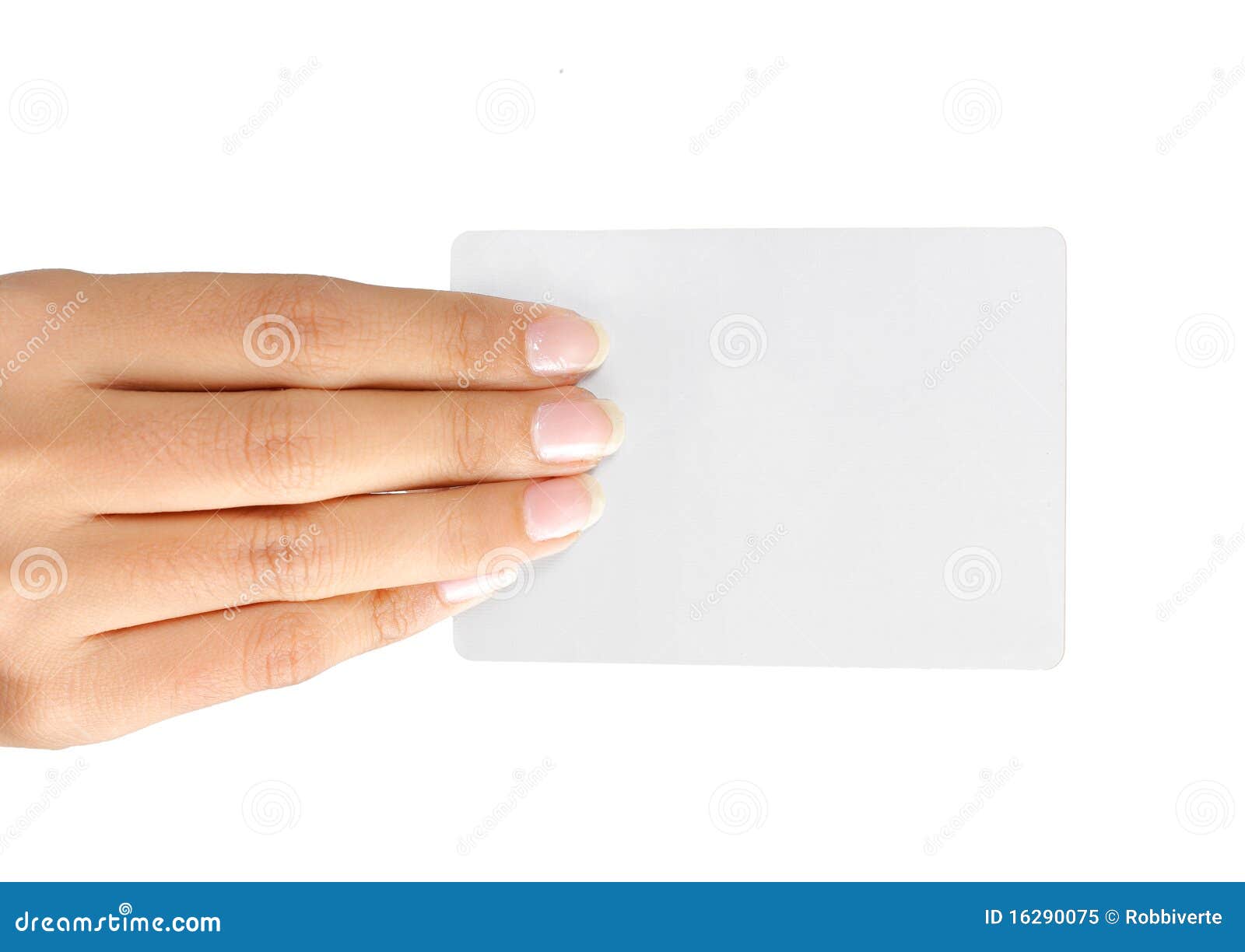 Hand holding a card stock image. Image of paper, black - 16290075