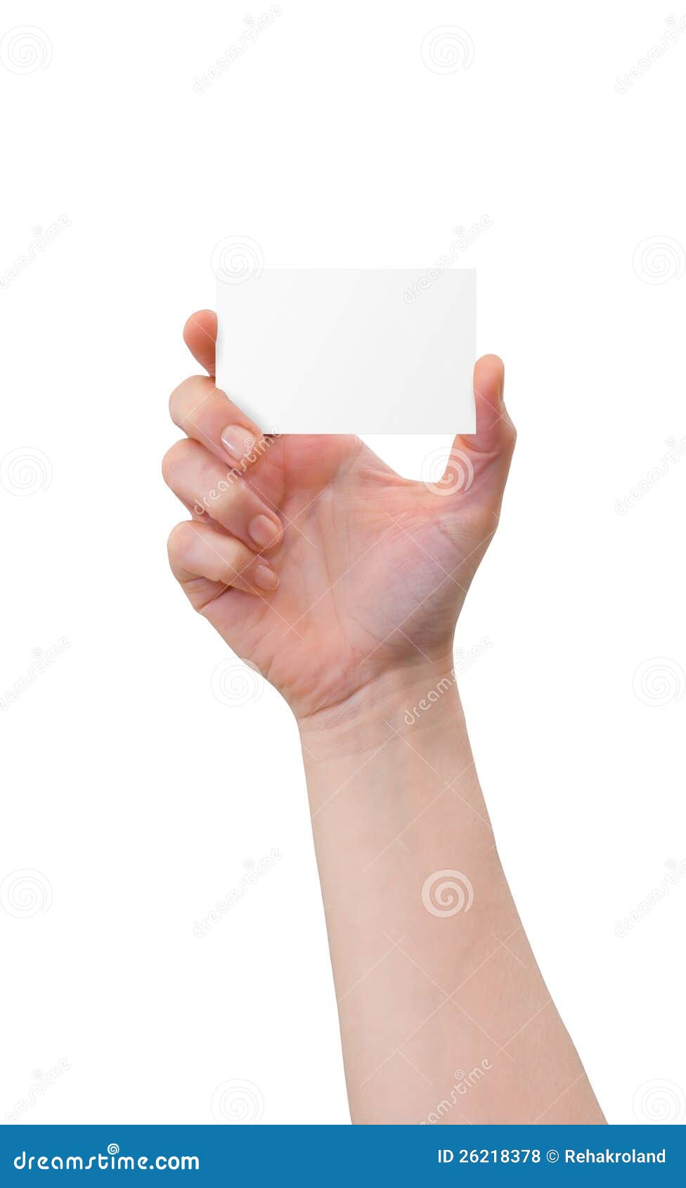 Hand Holding Card Royalty Free Stock Photos - Image: 26218378