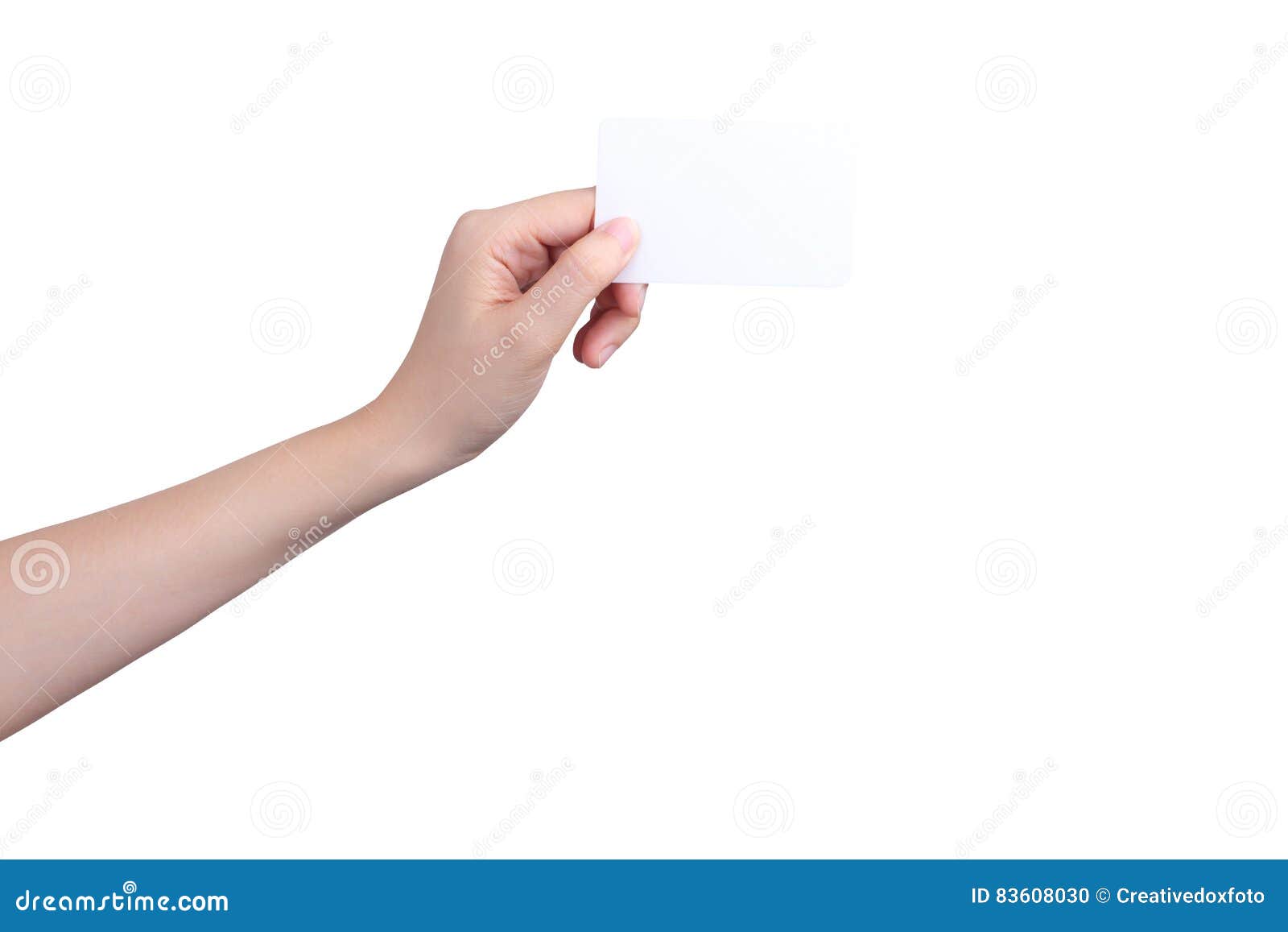 Hand holding card stock photo. Image of hand, empty, hold - 83608030