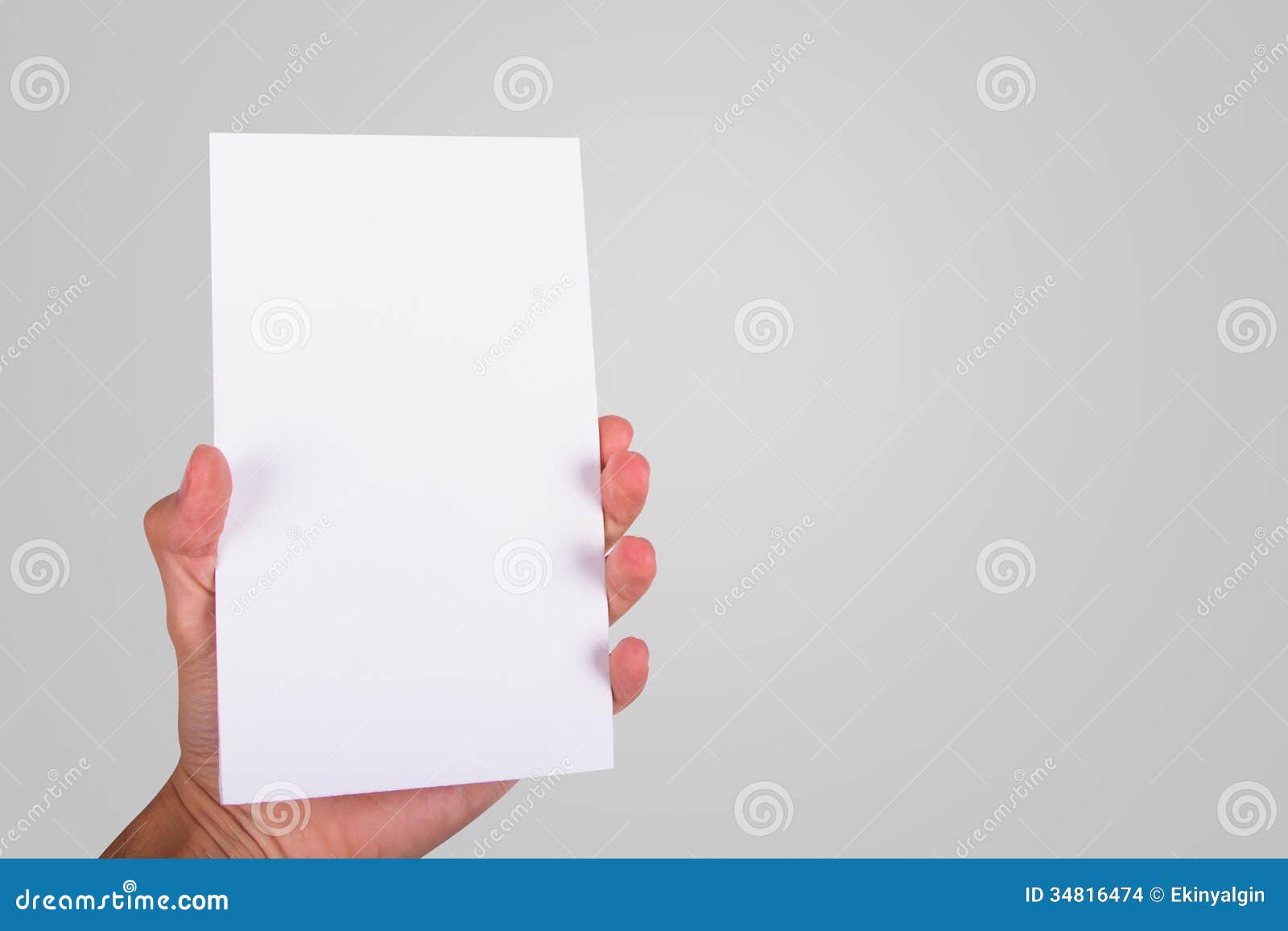Hand Holding Cardboard stock photo. Image of isolated - 34816474