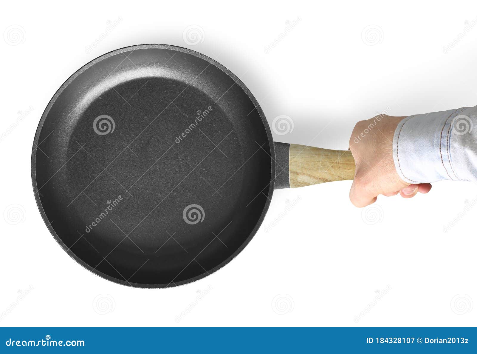 Hand Holding a Cast Iron Pan Stock Image - Image of cast, utensil ...