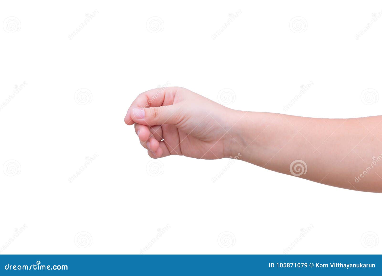 Only Hand Holding Catch Handle or Take Gesture Stock Image - Image of ...