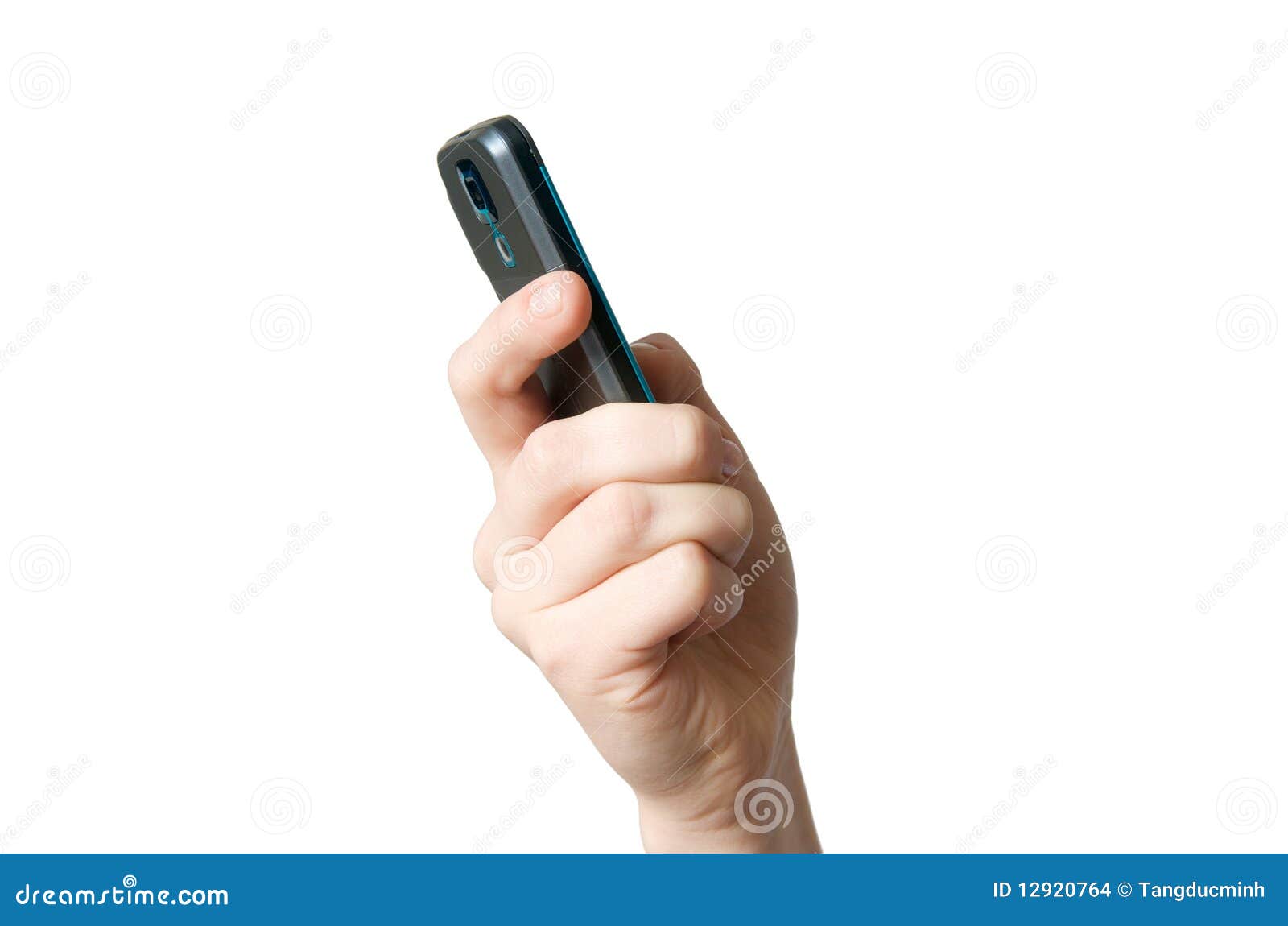 Hand holding a cell phone stock photo. Image of holding - 12920764