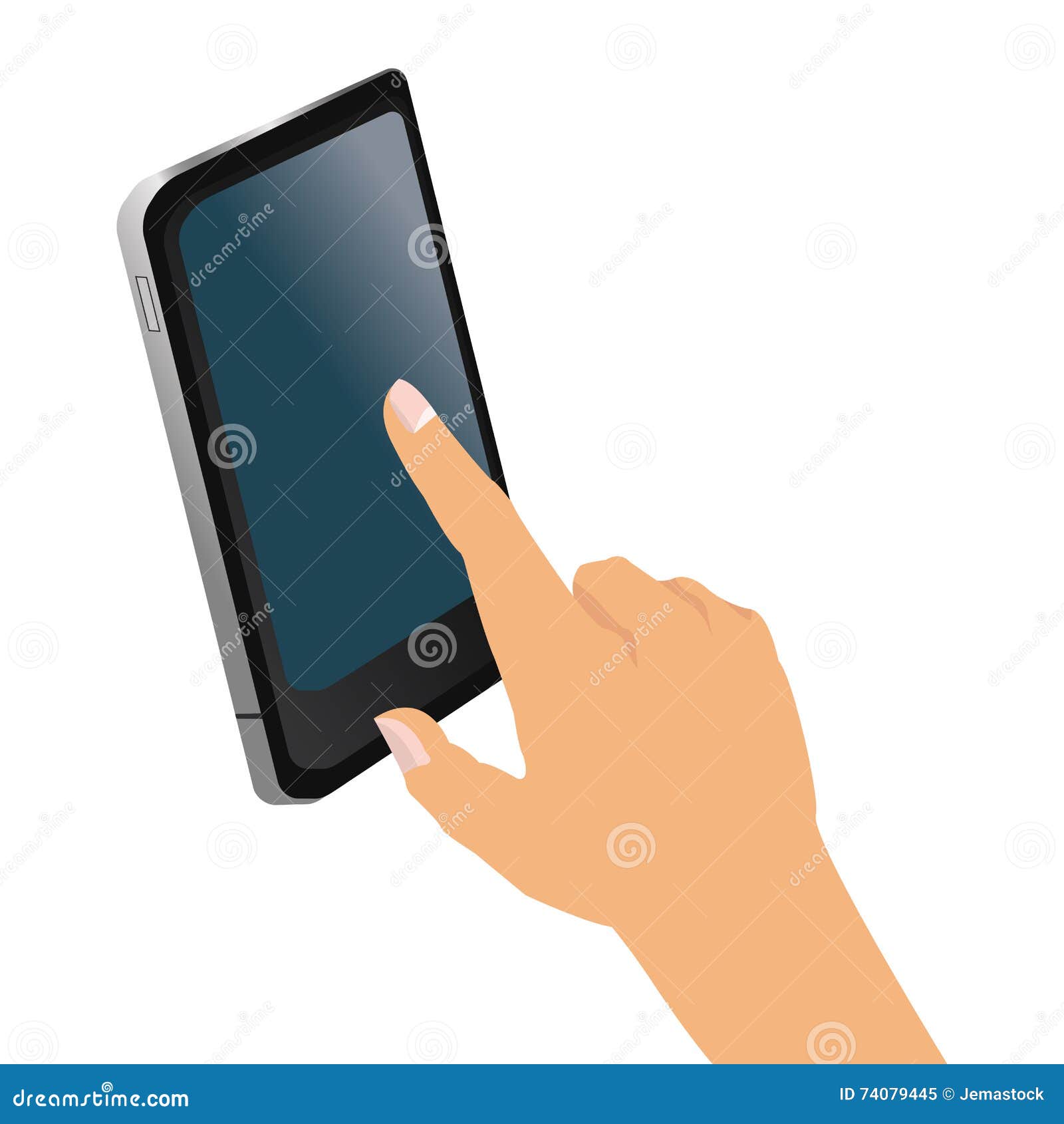 Hand Holding Cellphone Icon Stock Illustration - Illustration of ...