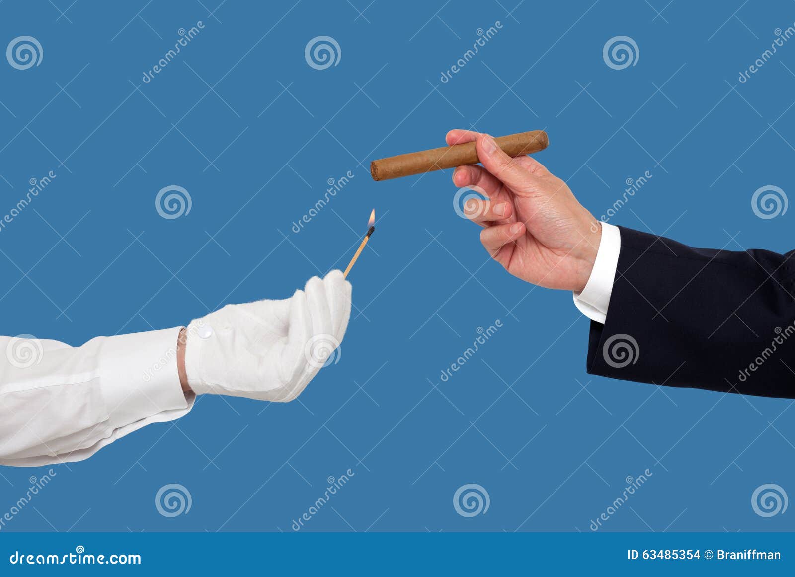 Hand holding a cigar stock photo. Image of addict, background - 63485354