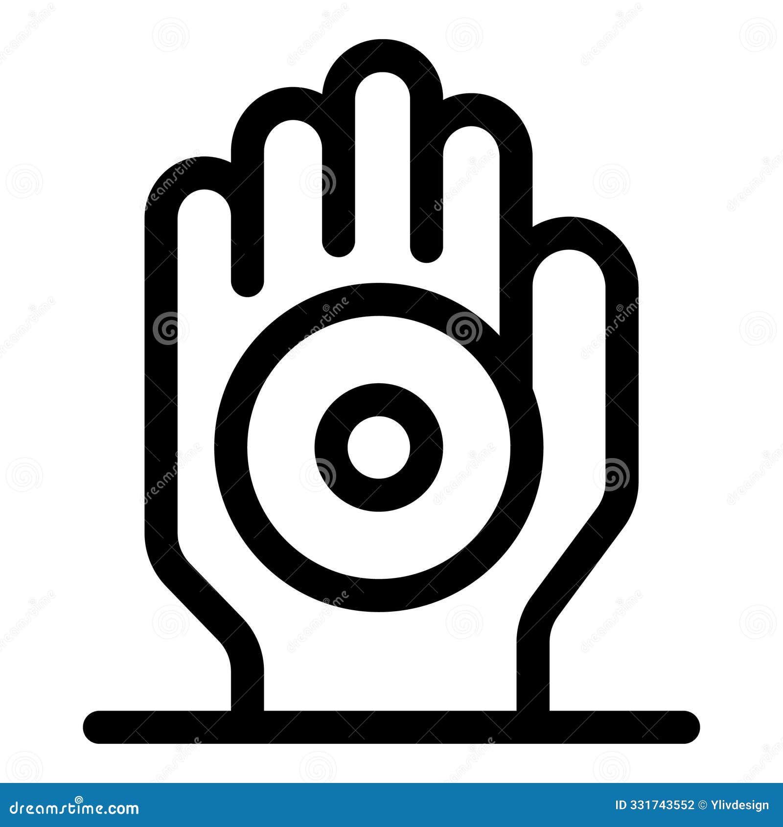 Hand Holding Circle Shape with Hole Showing Concept of Focus and ...