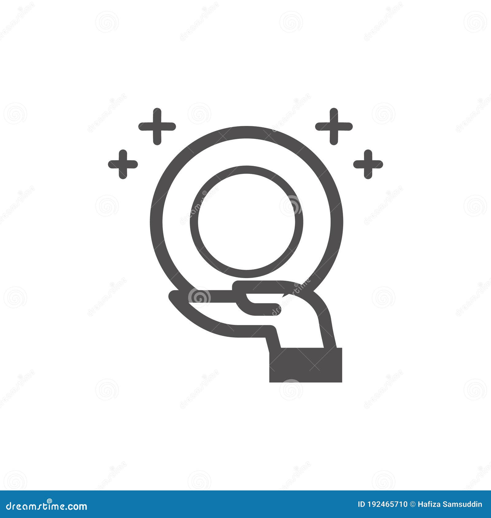 Hand Holding Clean Plate. Vector Illustration Decorative Design Stock ...