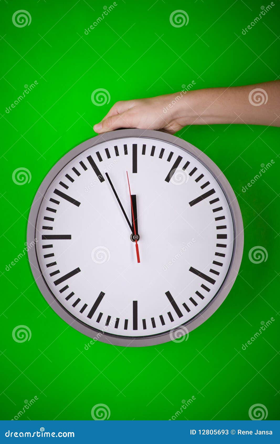 Hand holding a clock stock image. Image of caucasian - 12805693