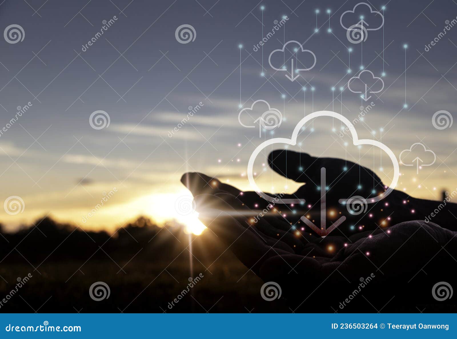 Hand is Holding Cloud Uploading Data on the Internet Online Stock Photo ... Hand is Holding Cloud Uploading Data on the Internet Online Stock Photo ...