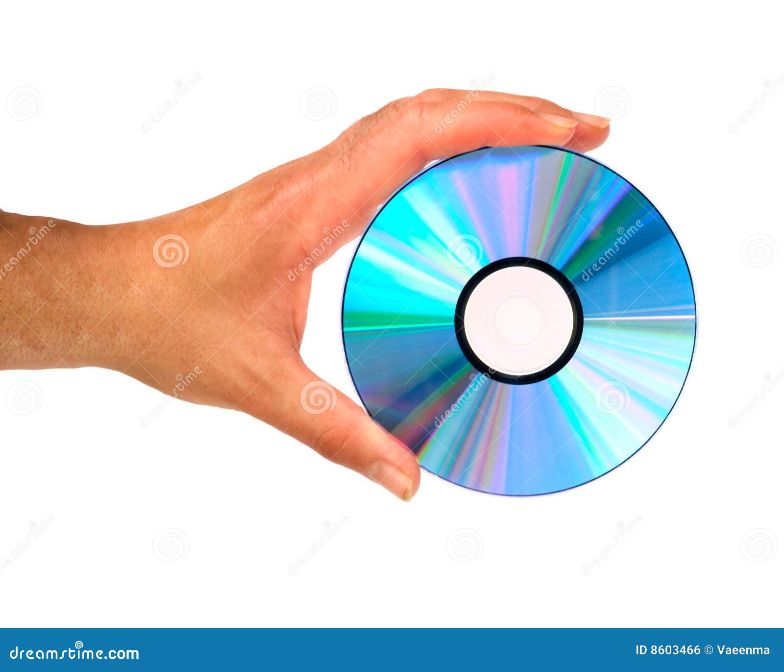 Hand holding compact disc stock photo. Image of background - 8603466