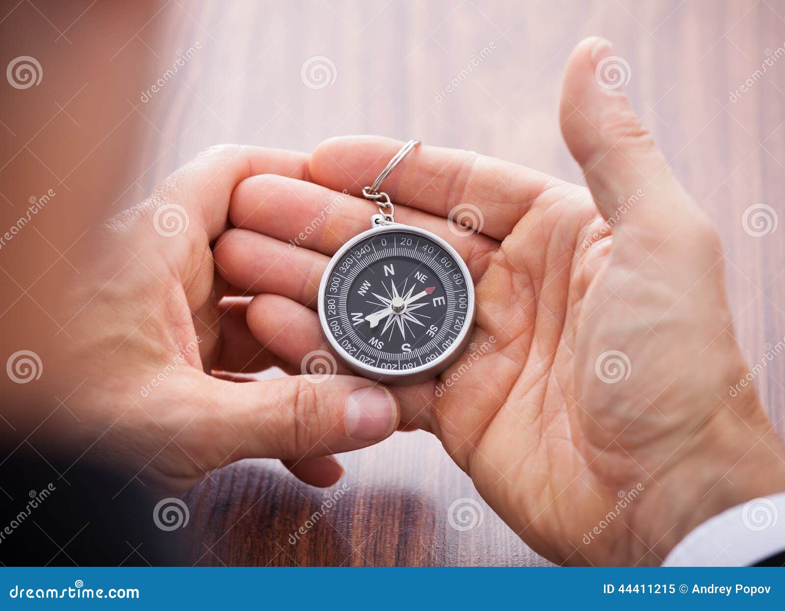Hand holding compass stock image. Image of exploration - 44411215