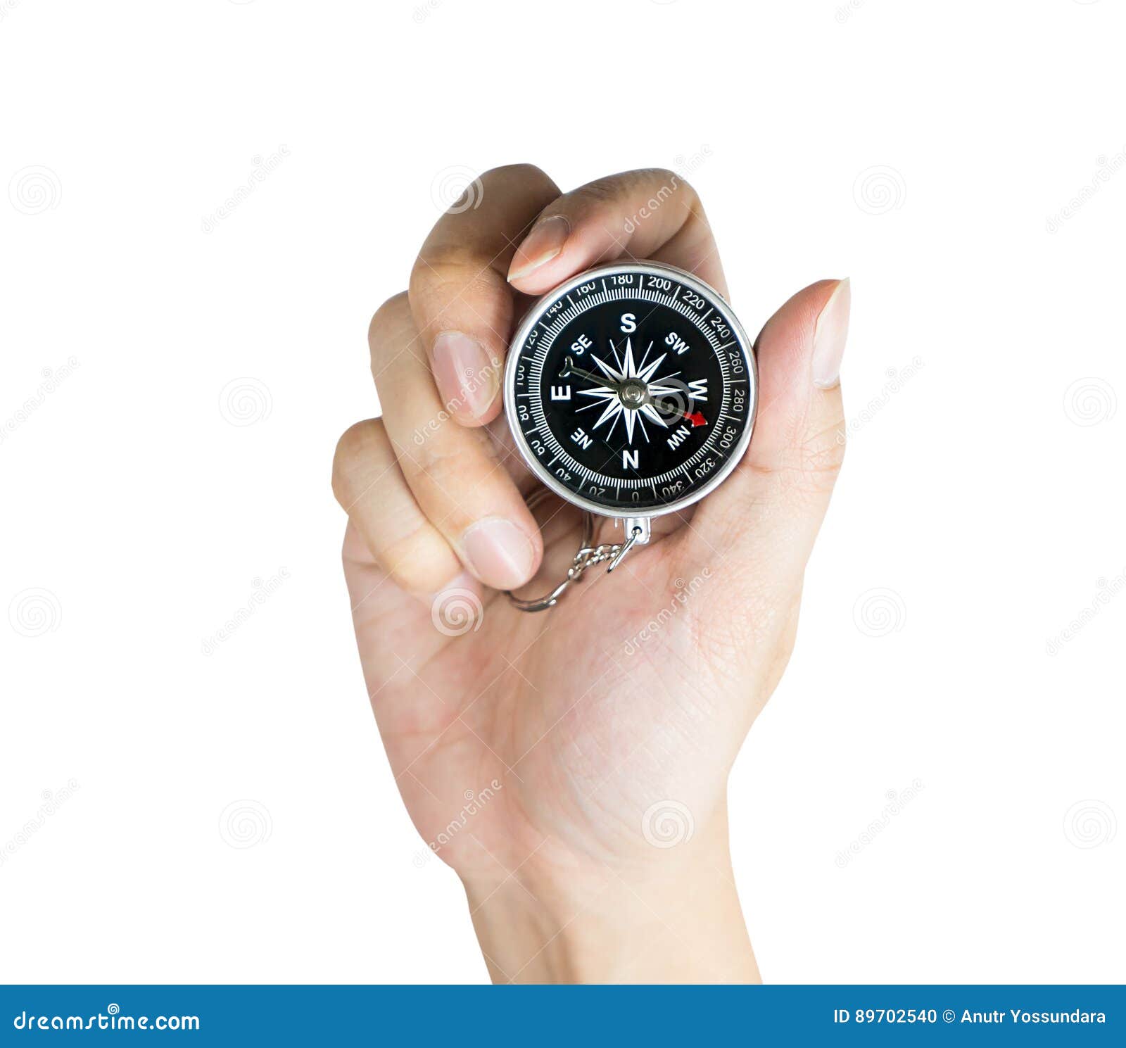 Hand is Holding Compass for Direction Isolated Stock Photo - Image of ...