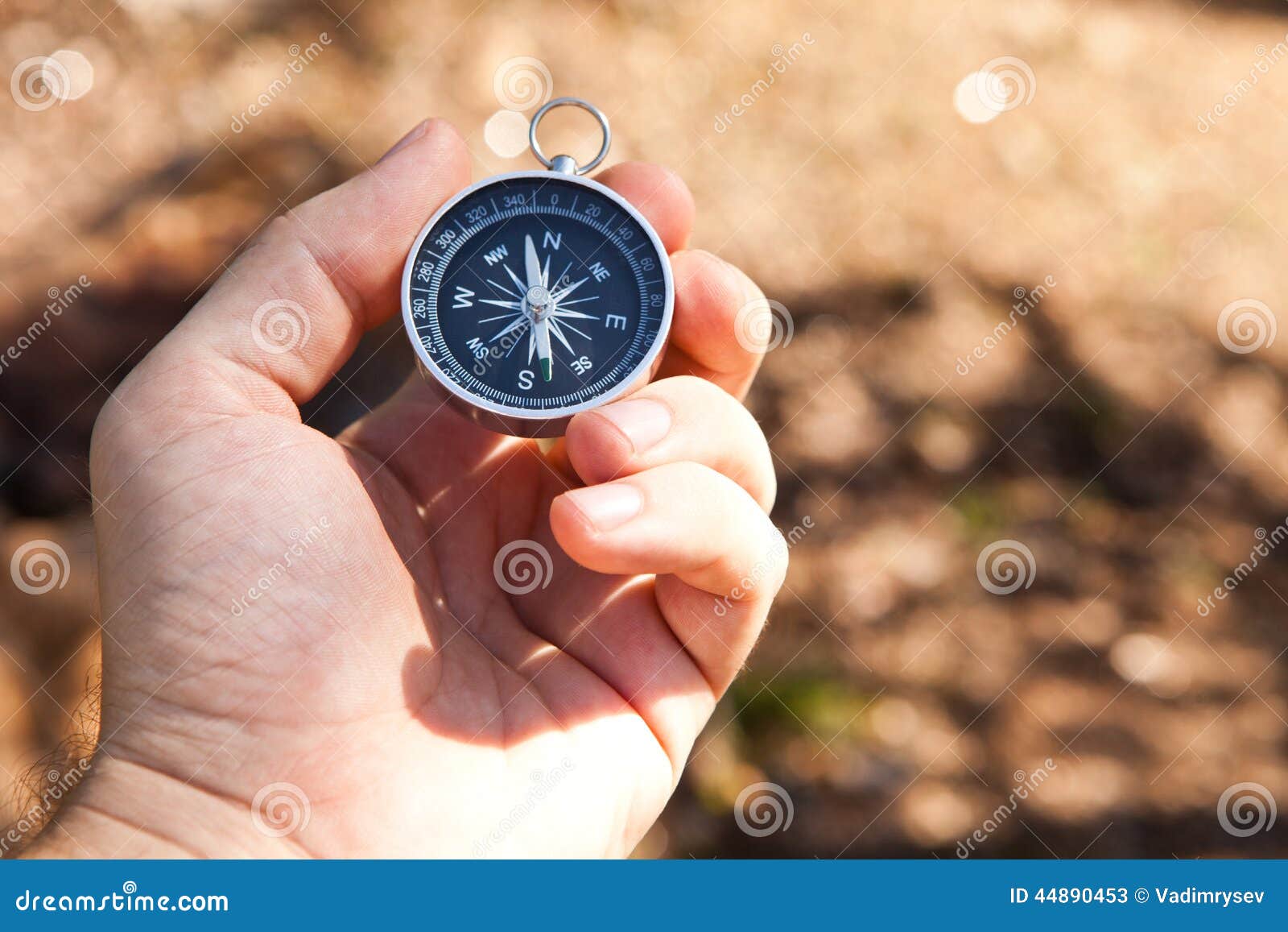 Hand holding the compass stock image. Image of discernment - 44890453