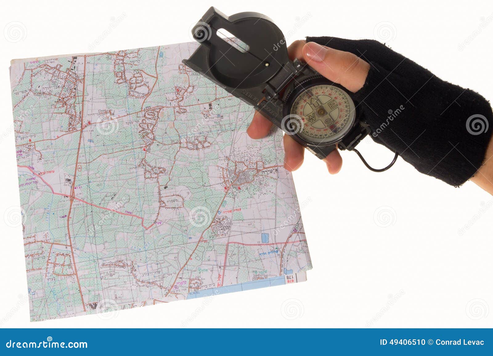 Compass Over The Map Stock Image | CartoonDealer.com #14876977