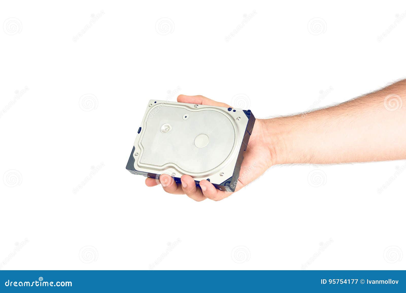 Hand Holding Computer Hard Drive Stock Image - Image of equipment, head ...