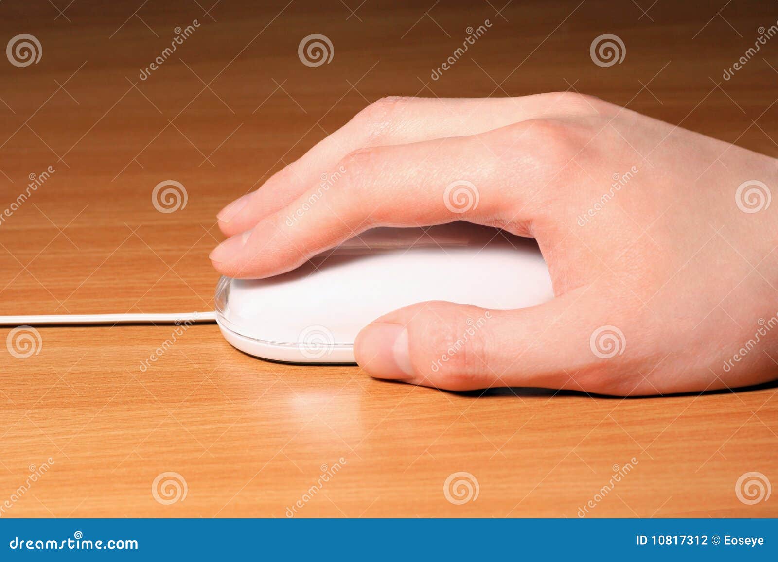 Hand Holding Computer Mouse Stock Photo - Image of operating, hand ...