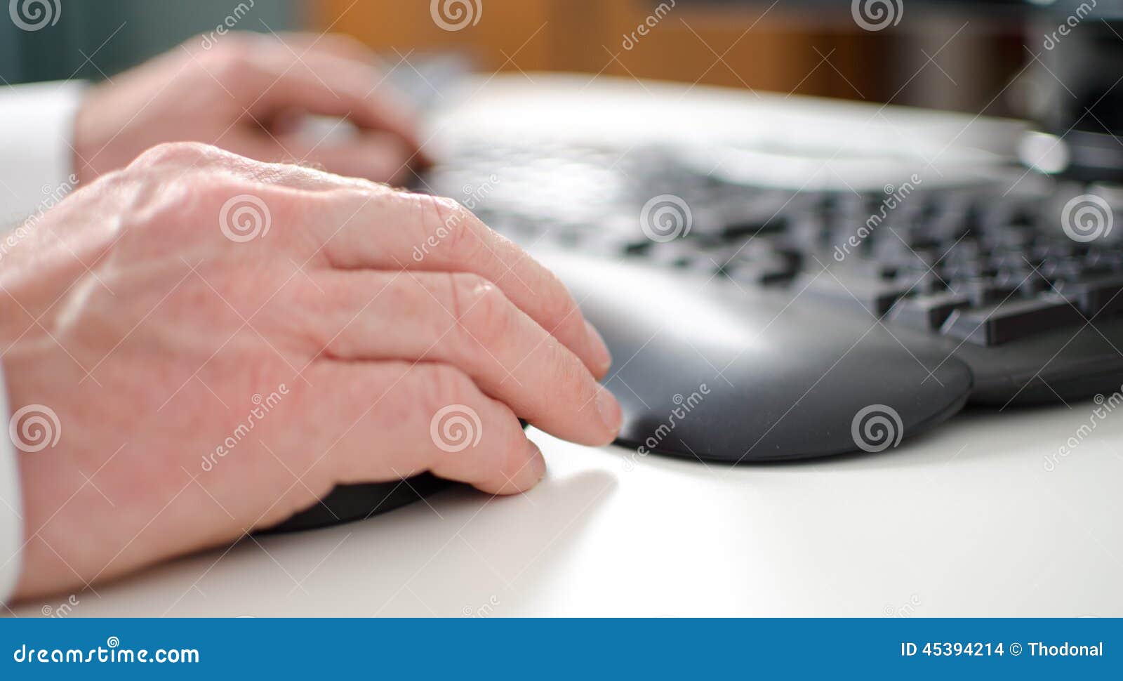 Hand Holding a Computer Mouse Stock Photo - Image of computer, male ...