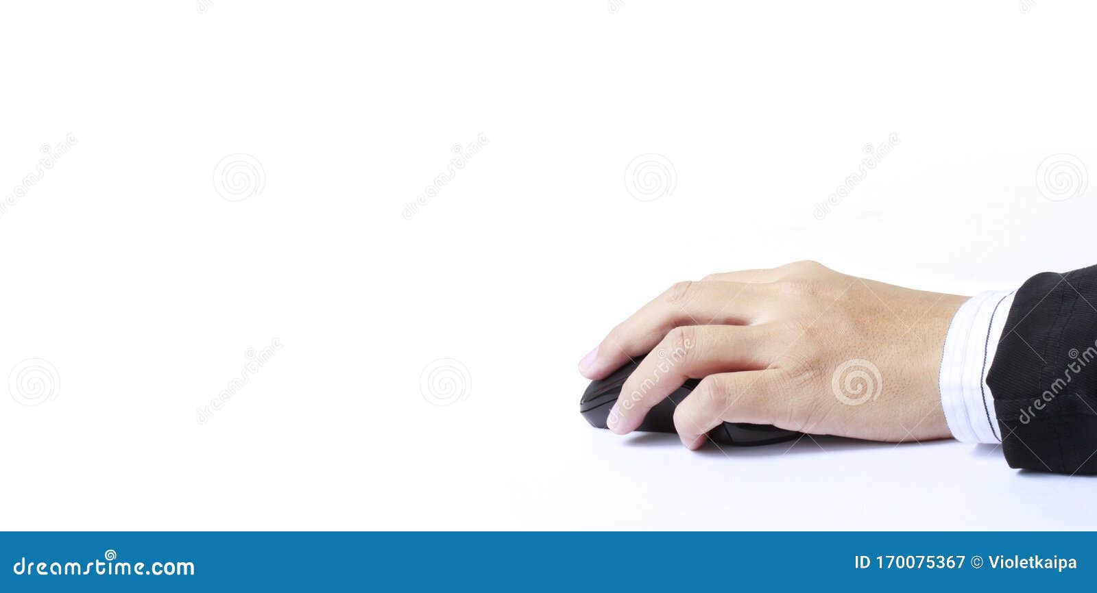 Hand Holding Computer Mouse. Technology Network Stock Image - Image of ...