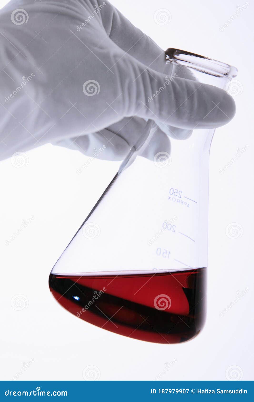 Hand Holding Conical Flask. Conceptual Image Stock Image - Image of ...