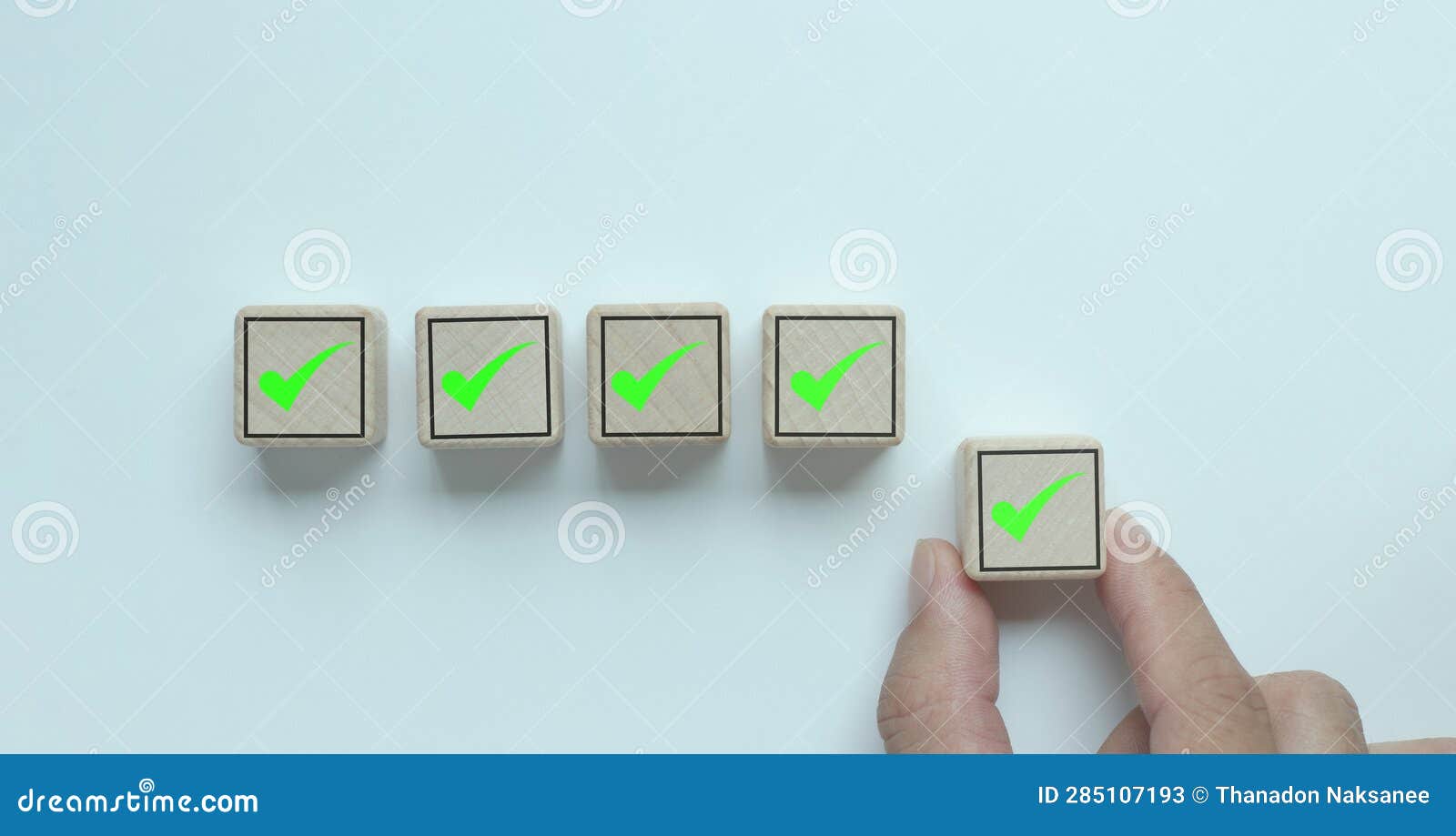 Hand Holding Correct Sign with Red Cross Sign for Document Approval ...