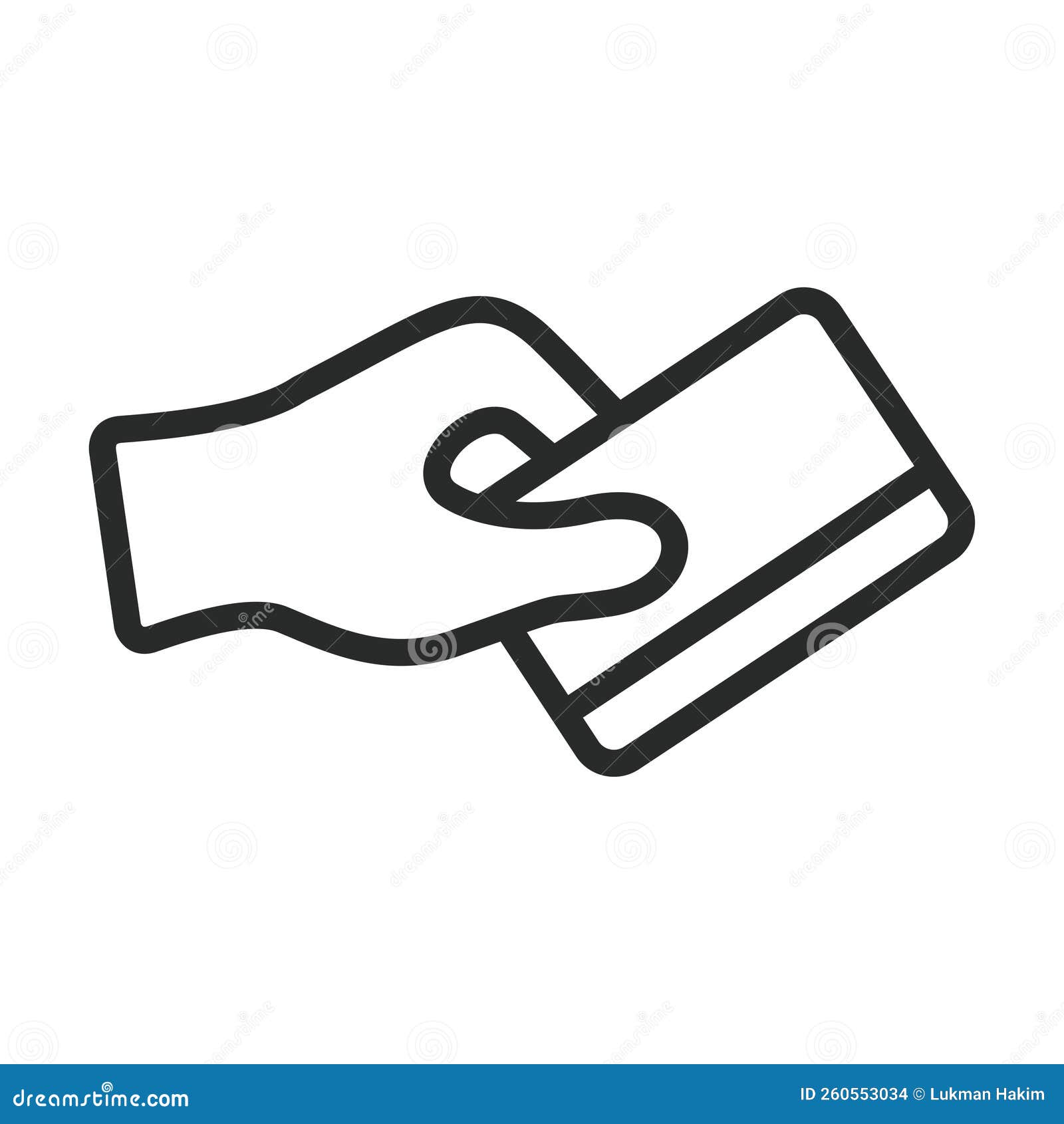 Hand Holding a Credit Card, Atm Icon Vector Illustration Stock Vector ...